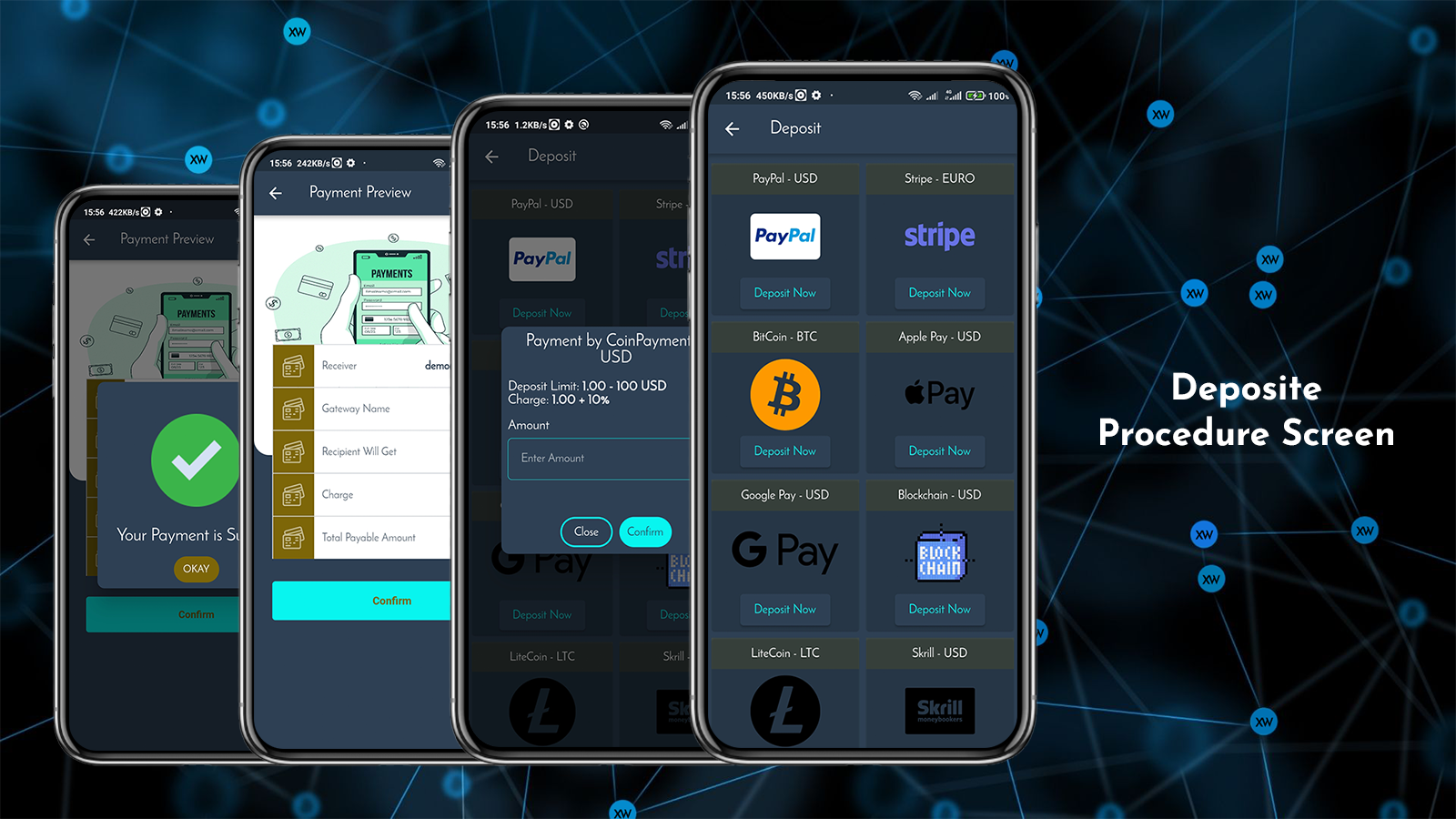 XWallet - Online Payment Gateway Flutter App UI Kit by AppDevsX | CodeCanyon